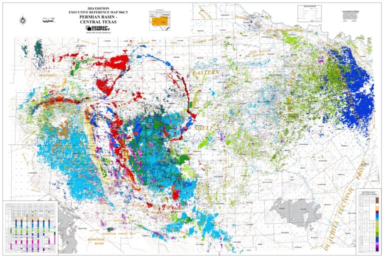 306 CT – Executive Reference Map – Permian Basin - Central Texas ...