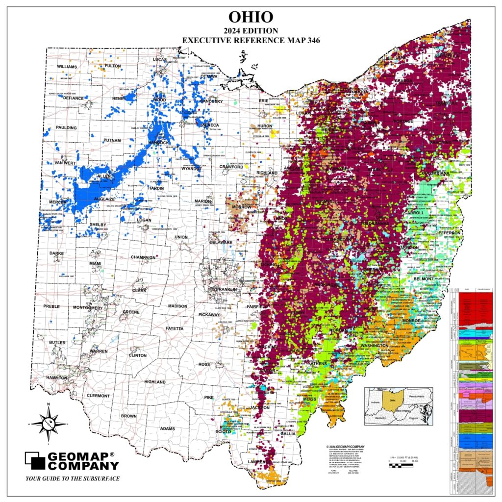 346 – Executive Reference Map – Ohio - Geomap Company
